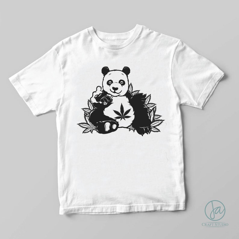 Panda Smoking Joint Panda Svg File Panda Smoking Weed Svg - Etsy