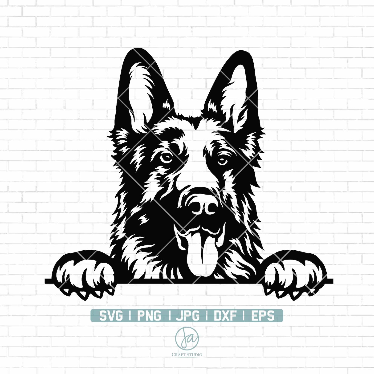 German Shepherd Svg Dog Breed Svg Pet Lover Svg Dog - Etsy