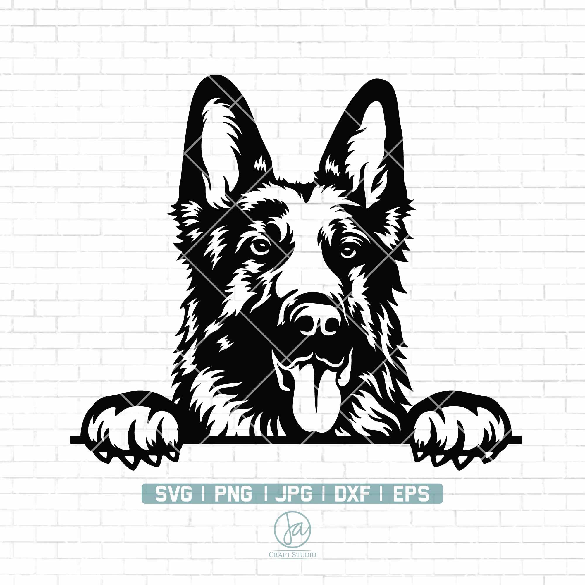 German Shepherd Svg Dog Breed Svg Pet Lover Svg Dog - Etsy