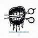 Lips Bite Scissors Svg File Barber SVG Hair Stylist SVG Woman Female ...