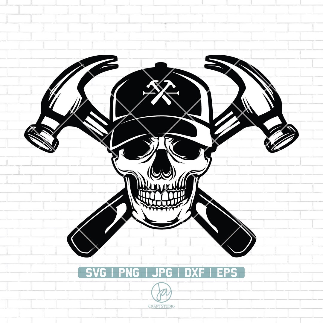 Carpenter Repair Skull Svg | Carpenter Svg | Skull Svg | US Repair Svg ...
