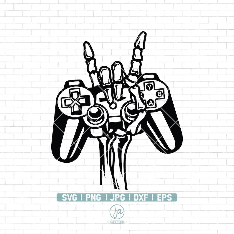 Gamer Skeleton Svg Skeleton Hand Gamer Svg Gaming Svg - Etsy
