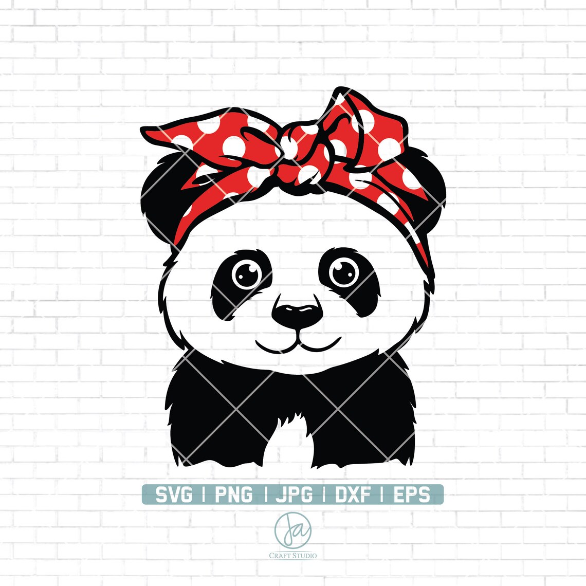 Cute Panda With Bandana Svg Panda Svg Cute Animal Svg - Etsy