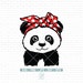 Cute Panda With Bandana Svg | Panda Svg | Cute Animal Svg | Cute Baby ...