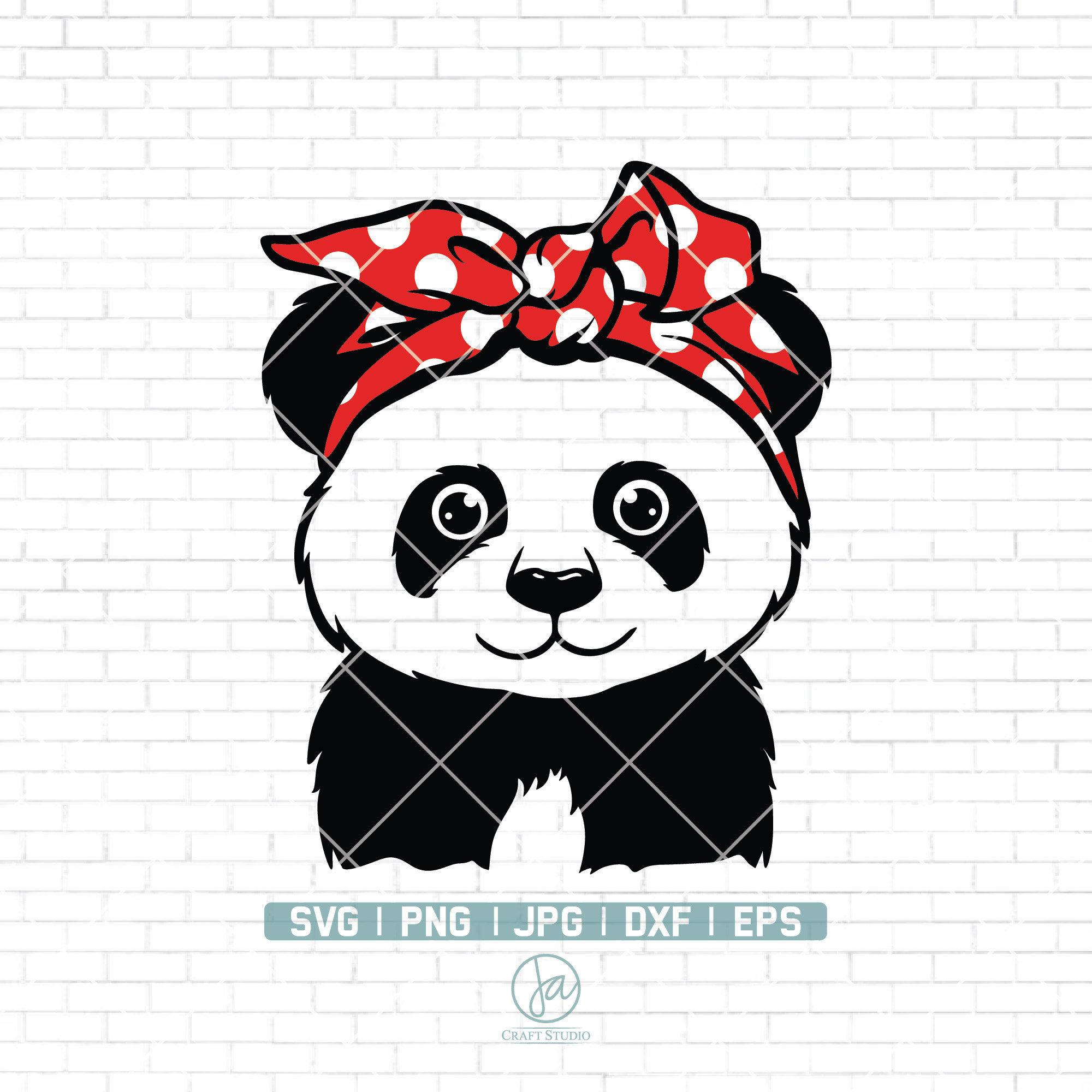 Cute Panda With Bandana Svg Panda Svg Cute Animal Svg - Etsy UK