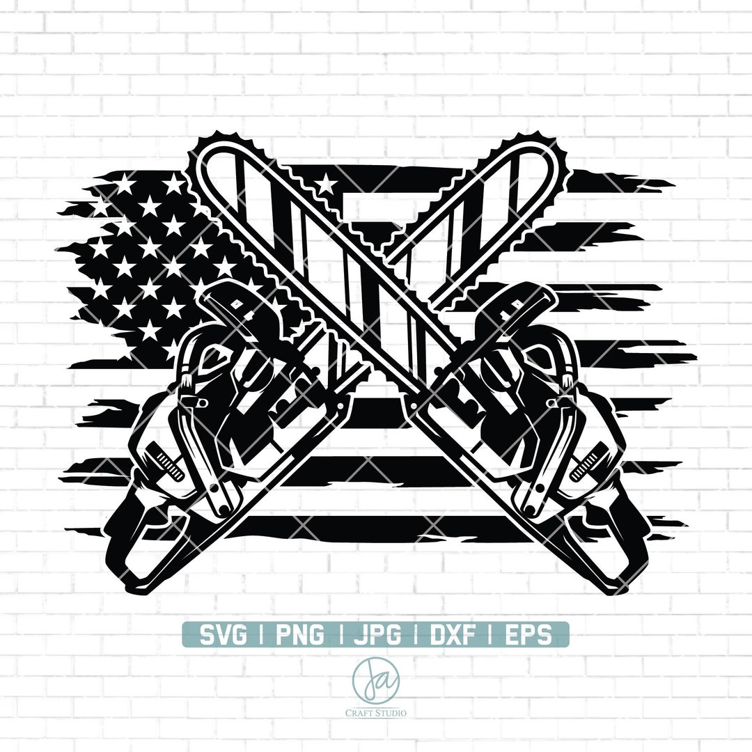 US Logging Chainsaw Svg File | Lumberjack Svg | Woodcutter Svg ...