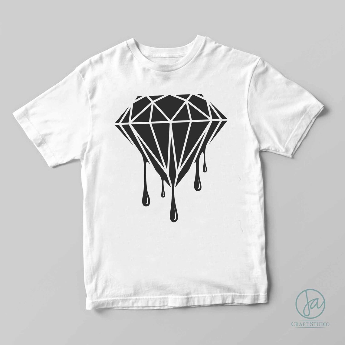 Dripping Diamond Svg | Crystal Svg | Gemstone Clipart | Diamond Clipart ...