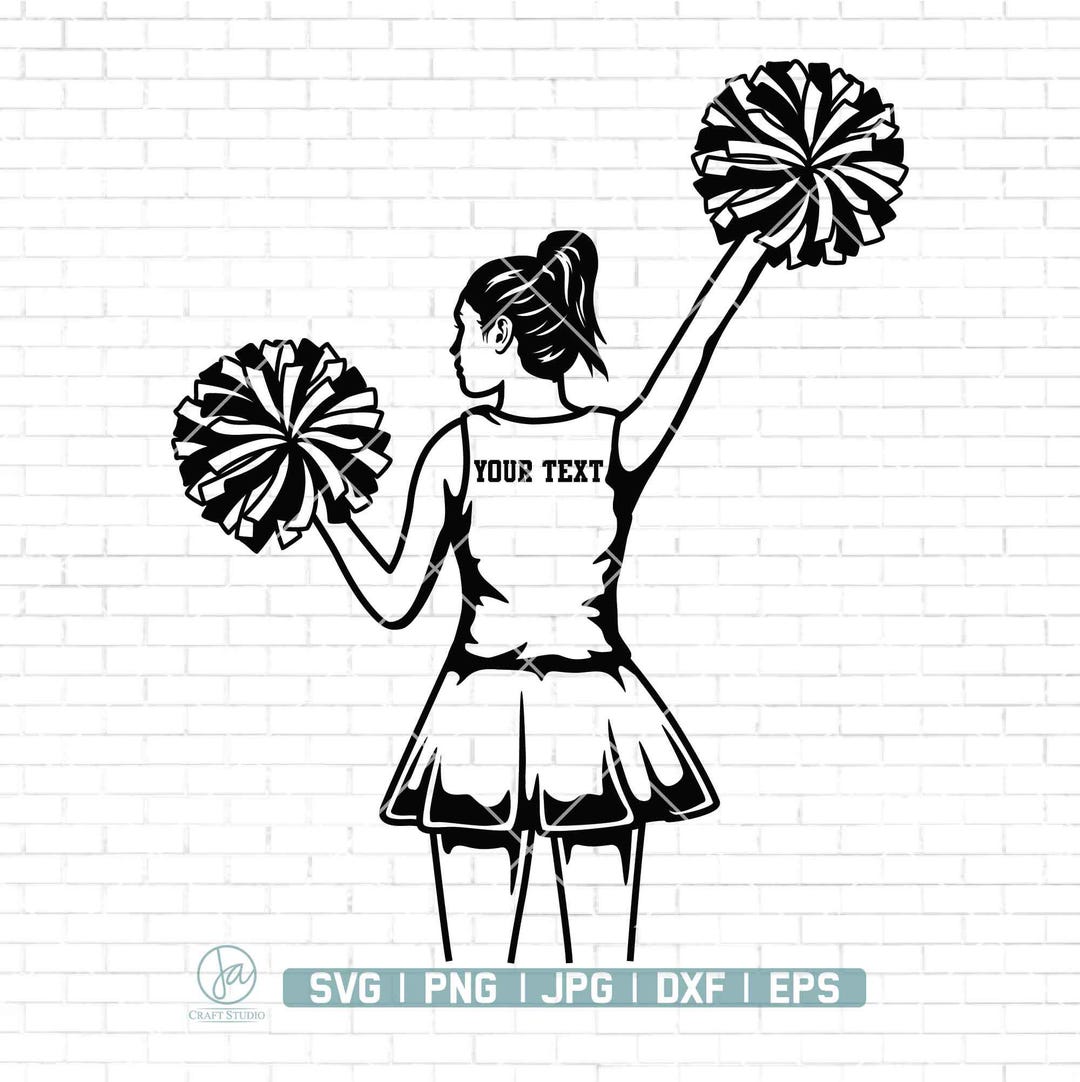 Cheerleader Svg | Personalized Name | Cheer Mom Svg | Cheerleading Svg ...