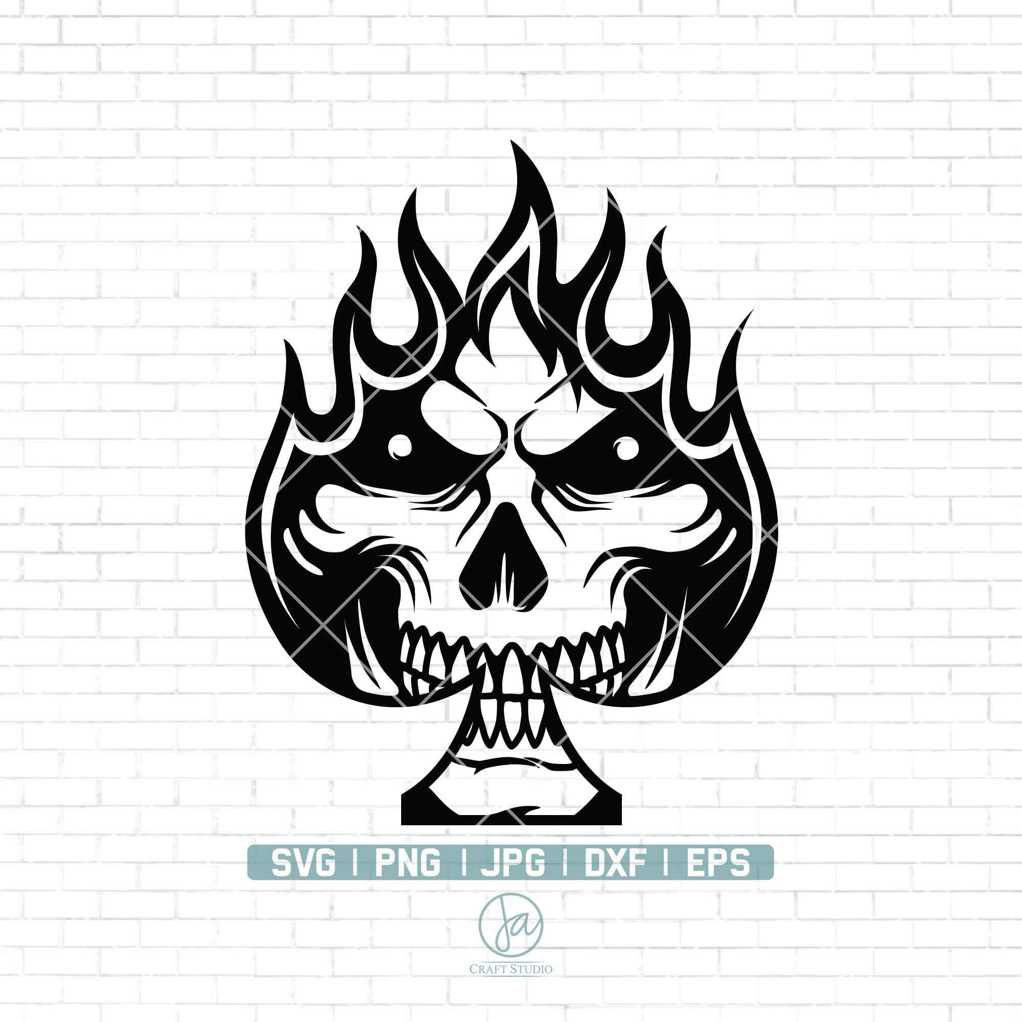 Pocket Aces Skull SVG Skull Svg Playing Cards Svg - Etsy Australia