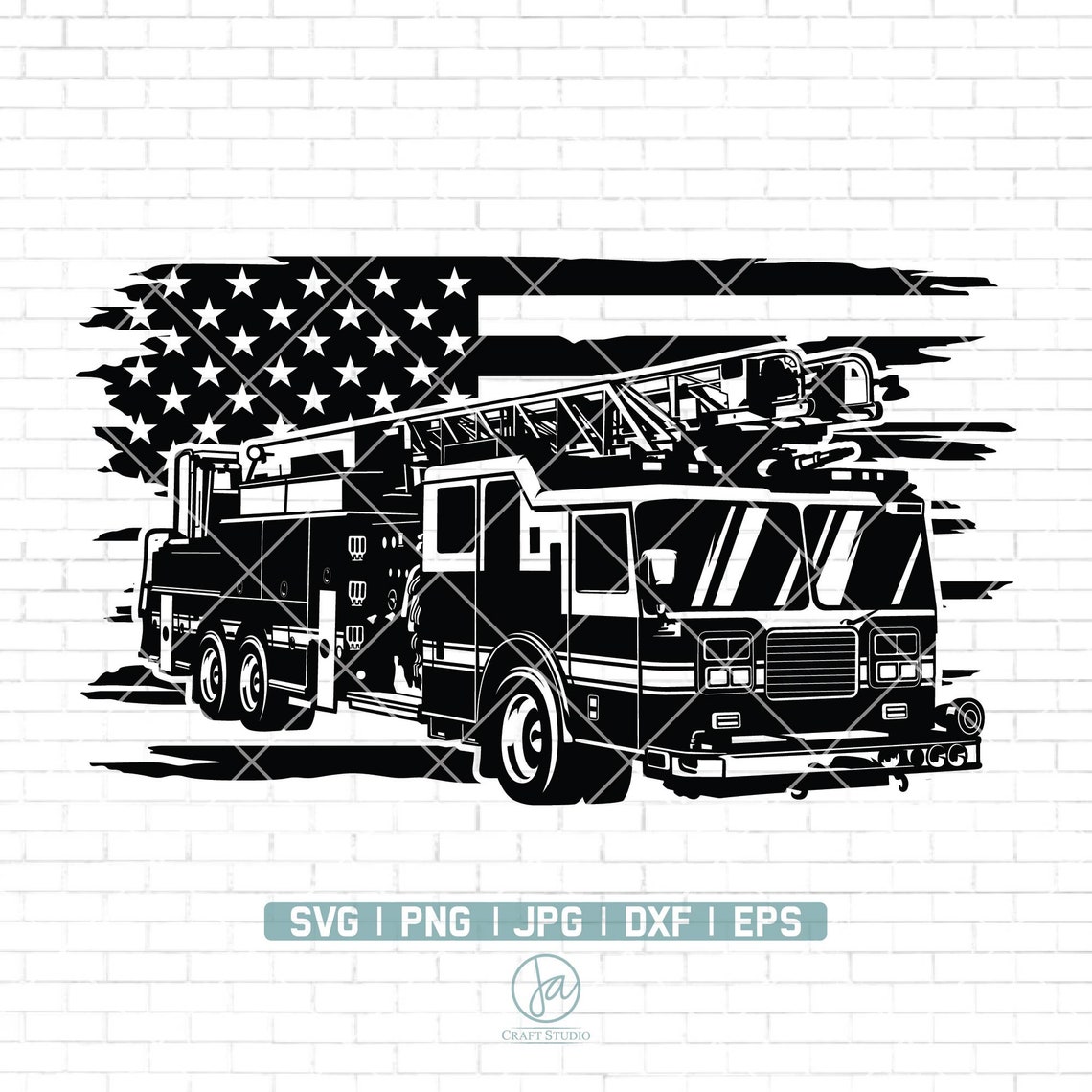 US Fire Truck SVG Fire Engine SVG First Responder Svg - Etsy
