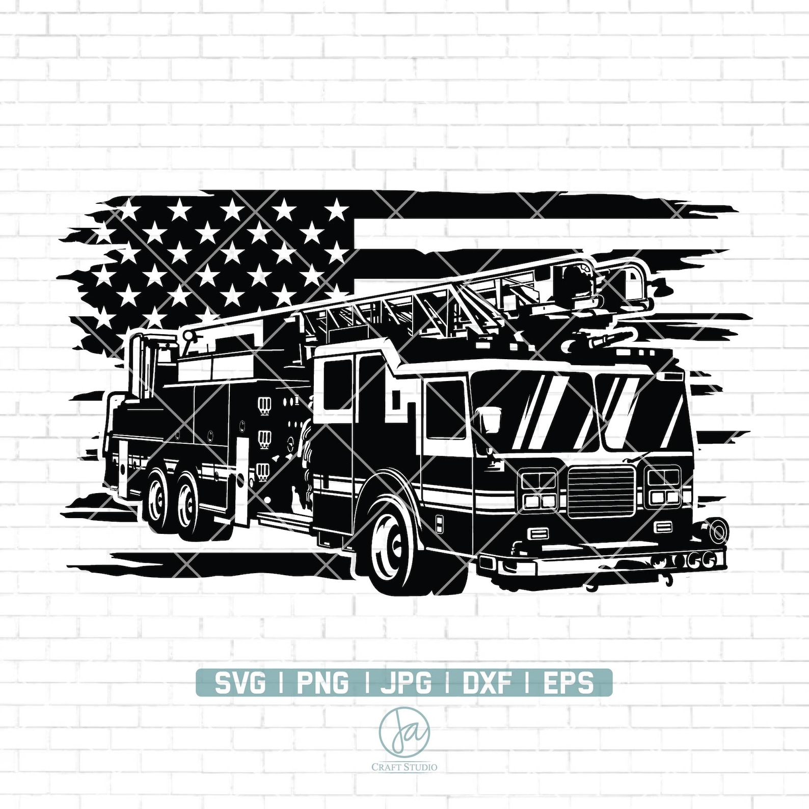 US Fire Truck SVG | Fire Engine SVG | First Responder Svg | Fire Truck ...