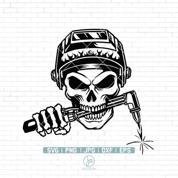 Welder Skull Svg Welder Svg Welder Mechanic Svg Welding | Etsy UK