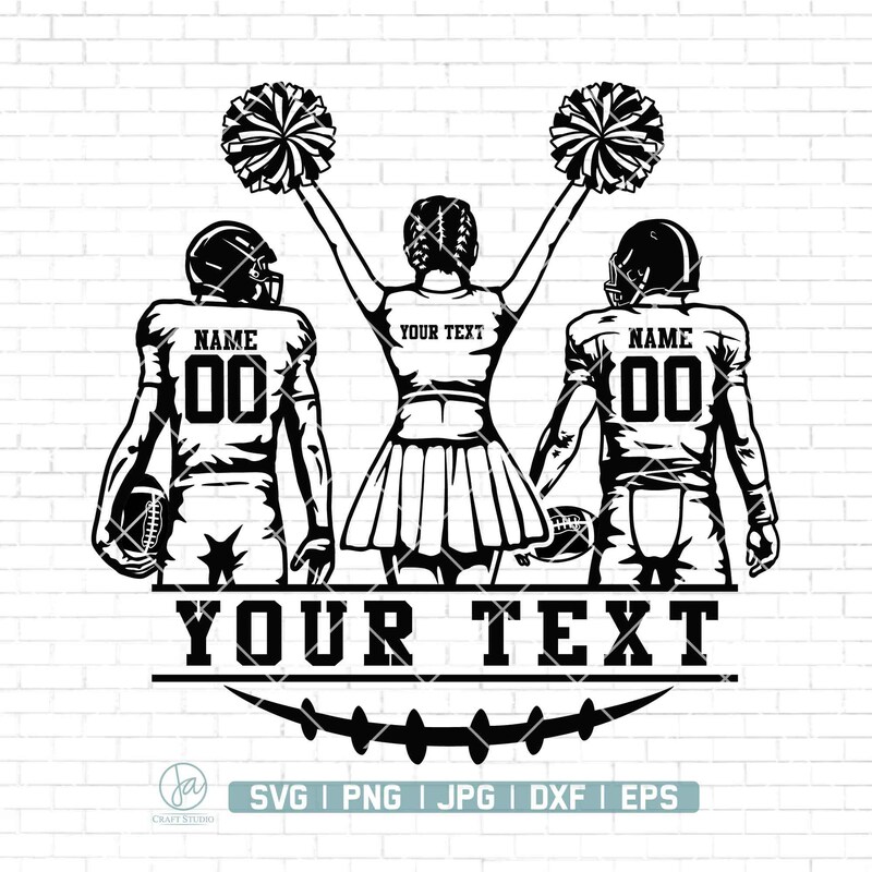 Football and Cheer Svg - Etsy