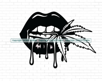 Lips Smoking Svg - Etsy
