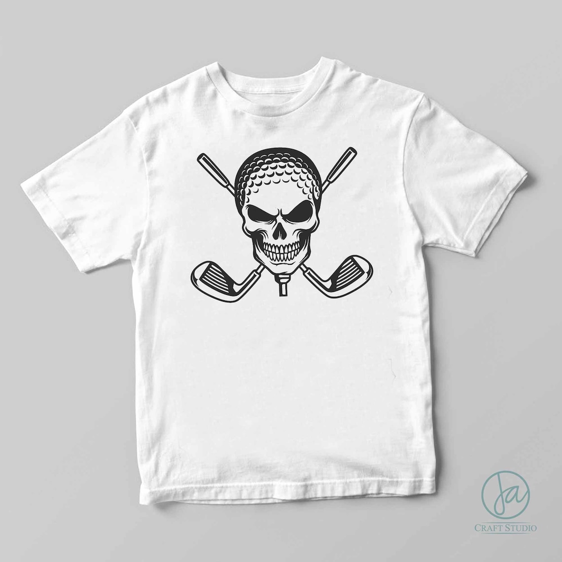 Golf Skull Svg | Golf Logo Svg | Skull Svg | Golf Svg | Golf Clipart ...