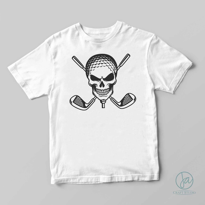 Golf Skull Svg | Golf Logo Svg | Skull Svg | Golf Svg | Golf Clipart ...