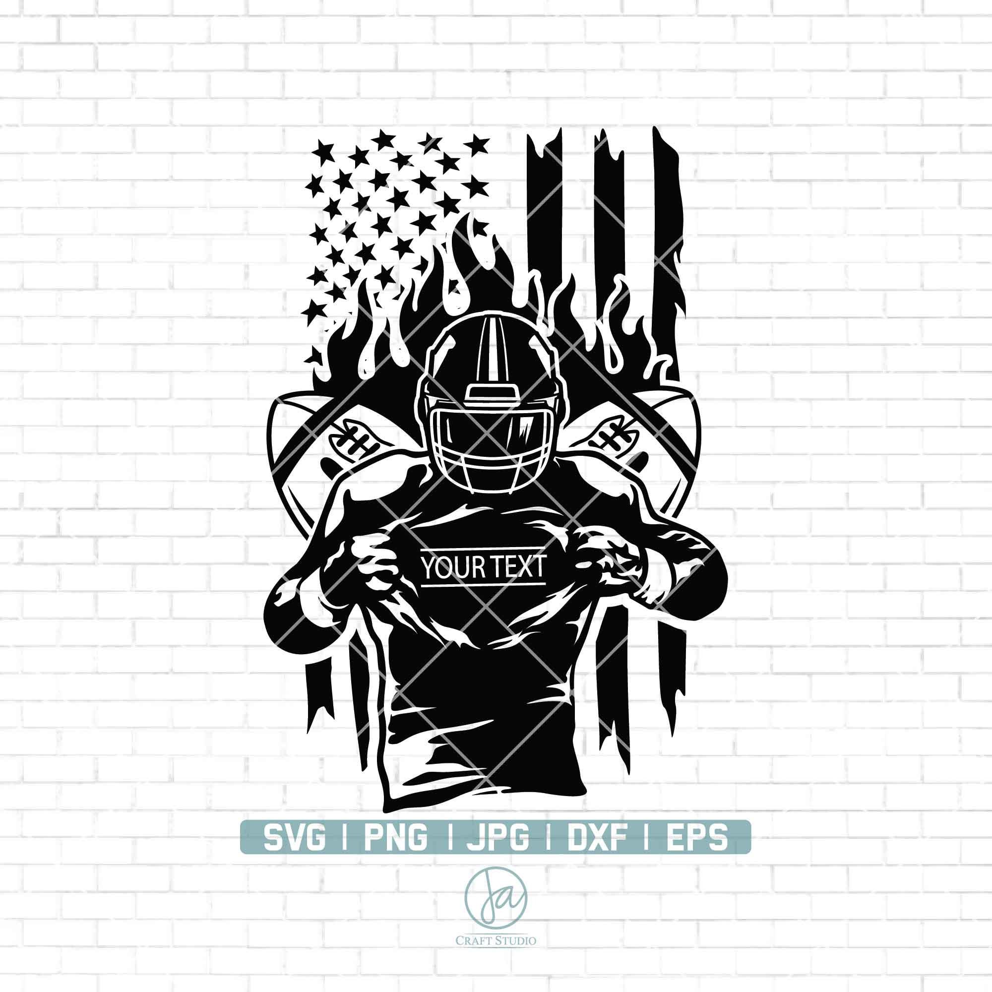 Customized Football Player Svg American Football Svg - Etsy UK