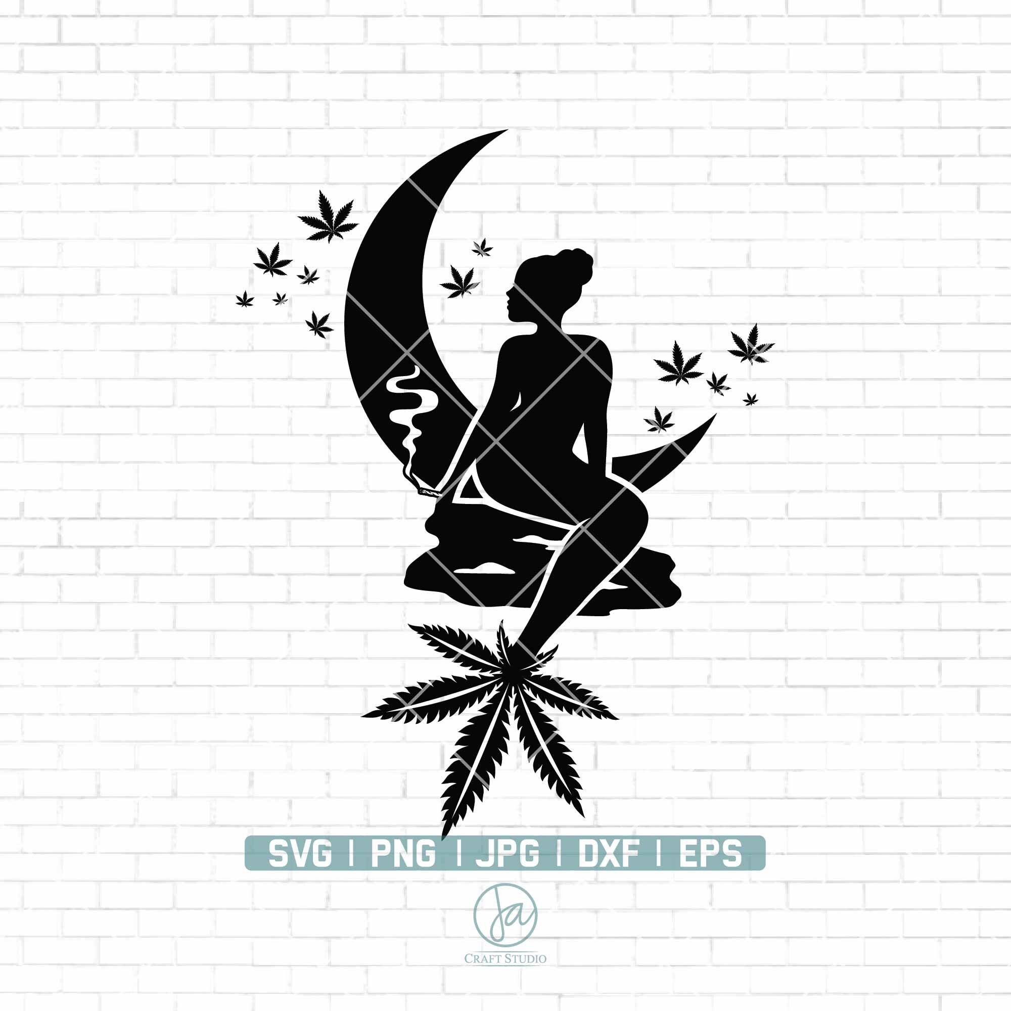 Cannabis Mermaid SVG Mermaid Svg Smoking Marijuana Joint - Etsy