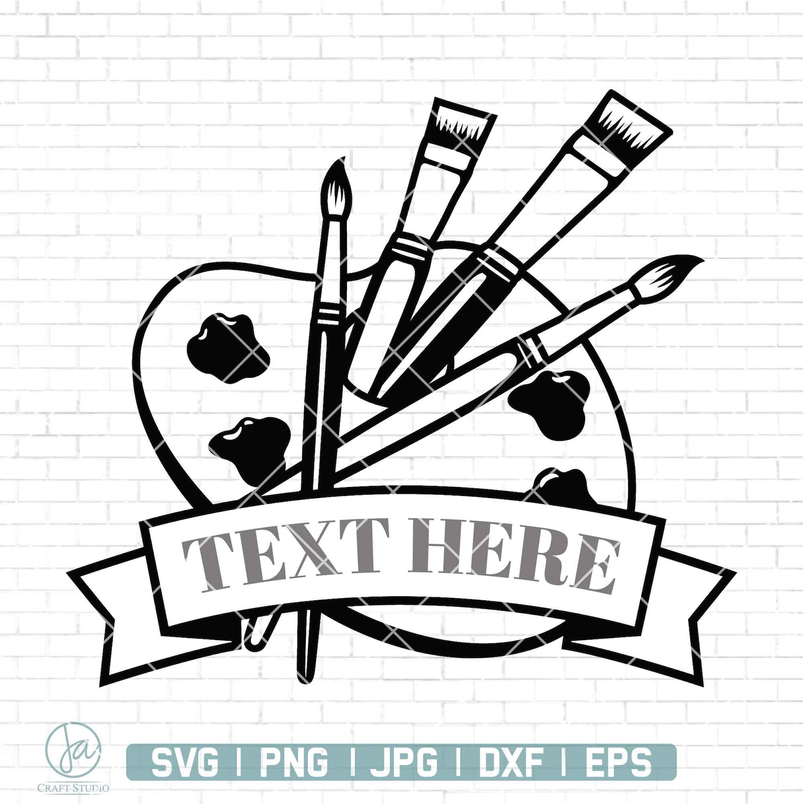 Art Painter Paintbrush SVG Artist Clip Art Cut File Paint Palette Svg ...