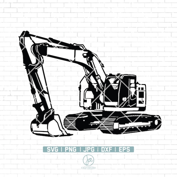 Excavator Svg Excavator Clipart Heavy Equipment Svg - Etsy