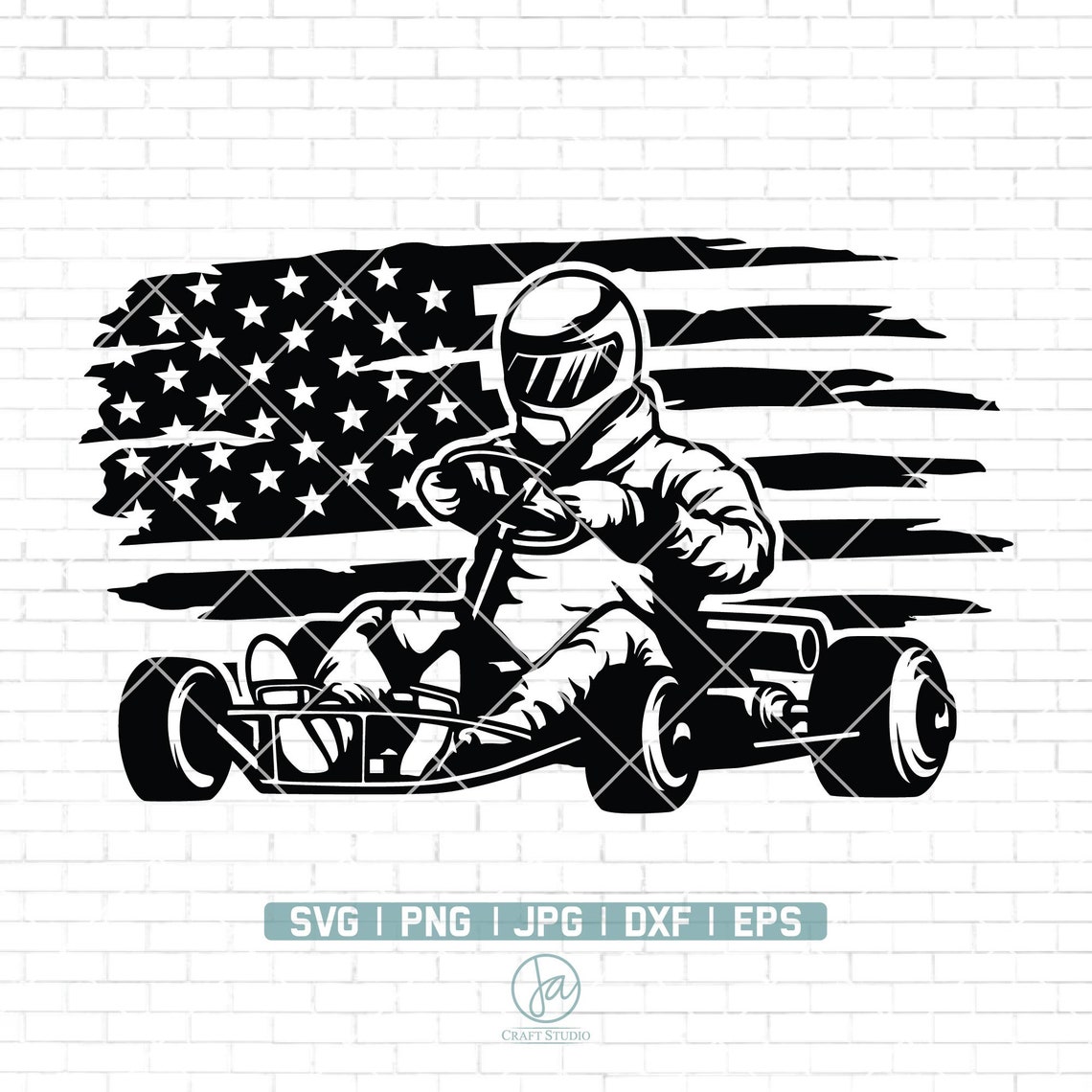 US Go Kart Riding Svg Go Kart Racing Svg Go Kart Clipart | Etsy