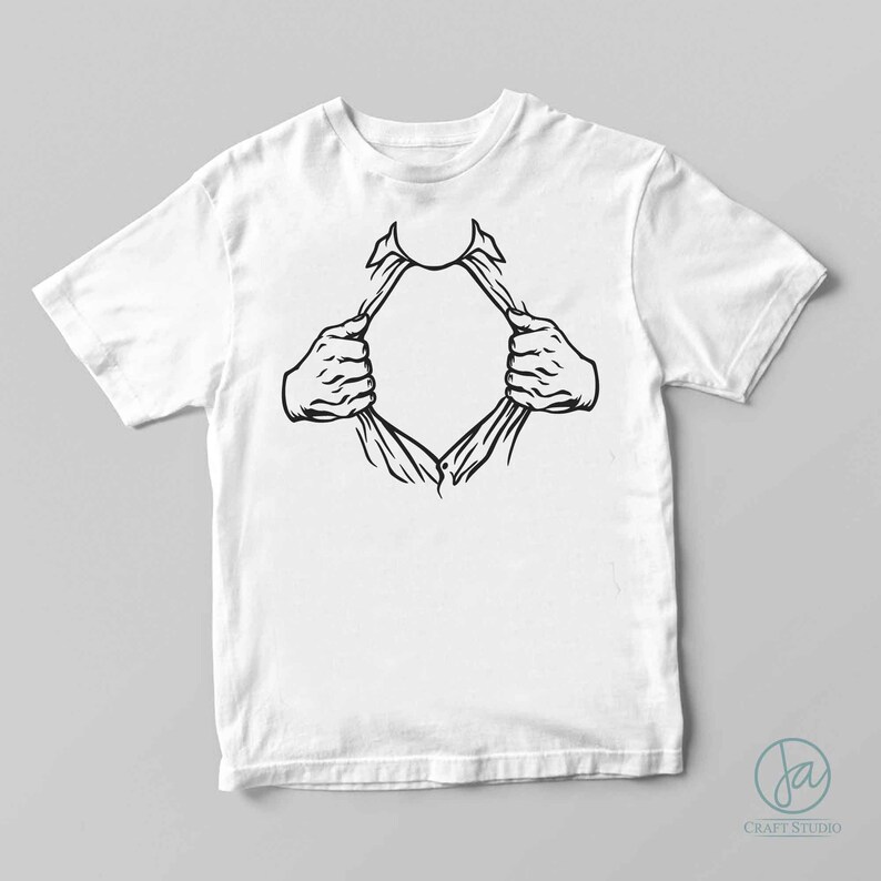 Tear Away SVG Ripped Shirt Svg Superhero Tear Away Shirt - Etsy