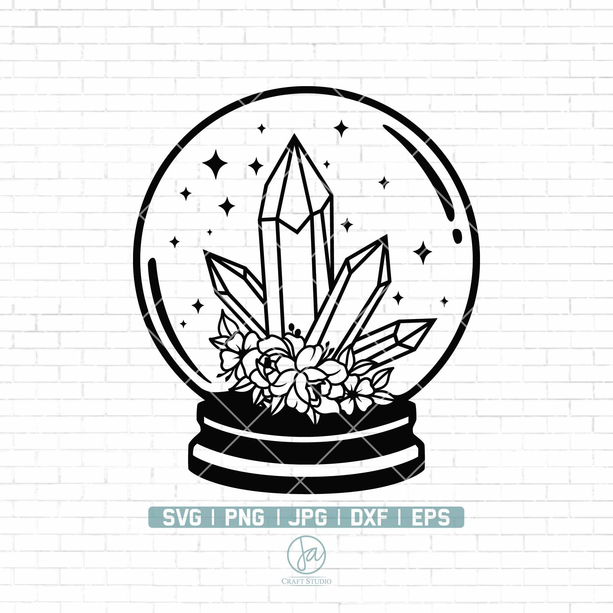 Drawing & Illustration celestial crystals svg magic crystals svg ...