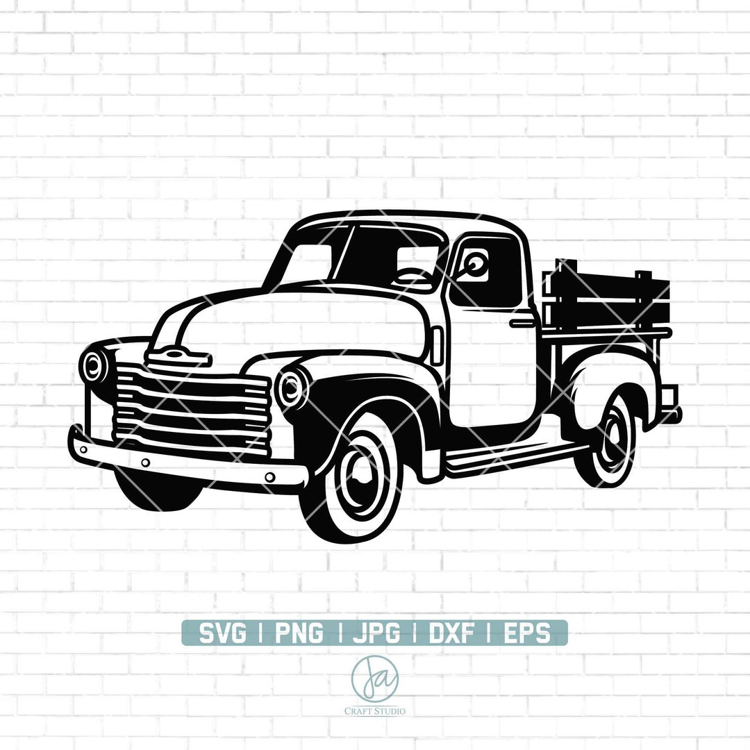 Farm Truck SVG Vintage Truck SVG Pickup Truck Svg Retro Car Svg Cricut farm-truck-svg-vintage-truck-svg-pickup-truck-svg-retro-car-svg-cricut