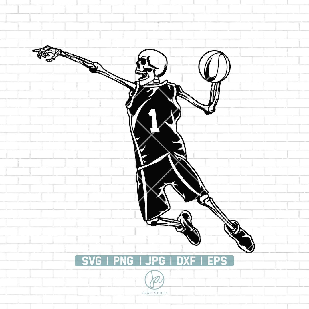 Basketball Skeleton Svg Png | Ball is Life Svg | Halloween Baller Svg ...