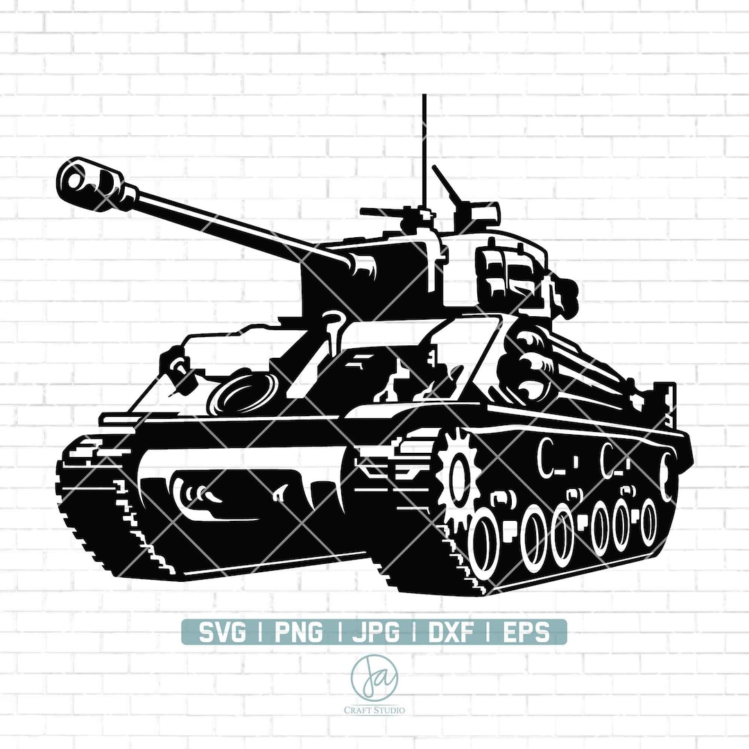 Military Tank SVG 02 | United States Army Svg | Marine War Vehicle ...