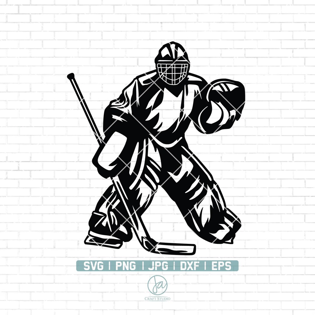 Hockey SVG | Goalie SVG | Goalie Clipart | Goalie SVG Files | Hockey ...