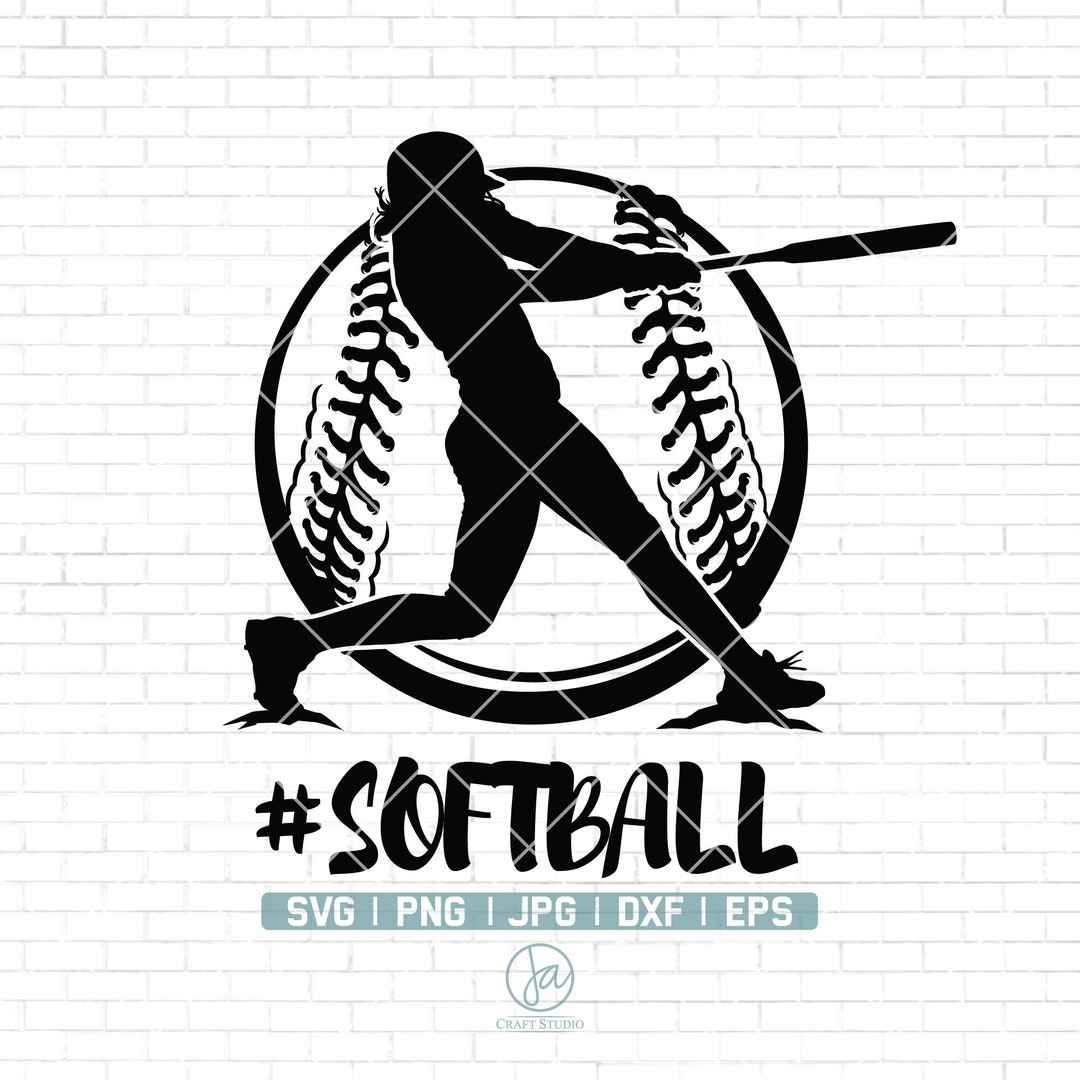 Softball Svg Softball Clipart Softball Sport Svg Softball Png Softball ...