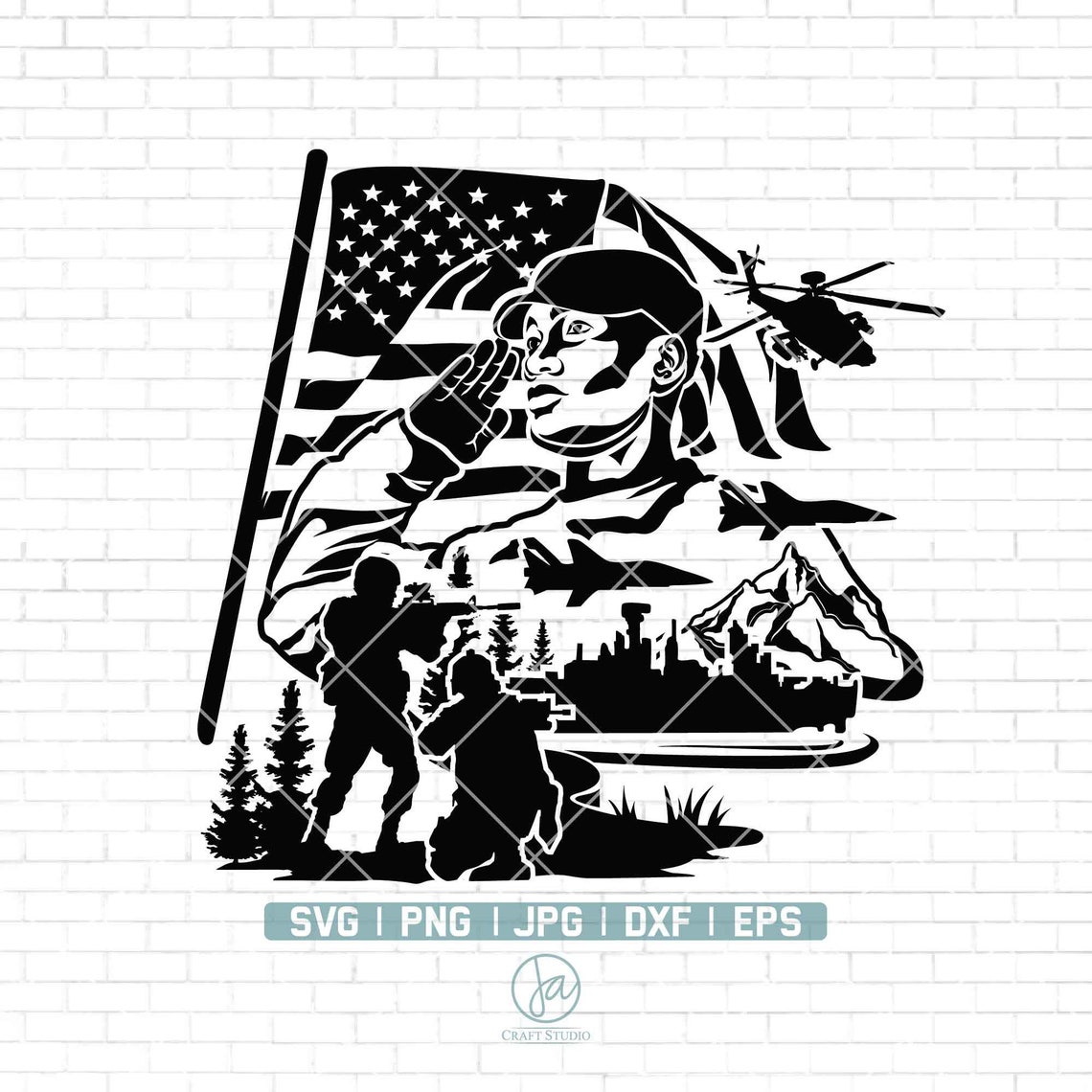 US Soldier SVG American Troops Svg United States Military - Etsy