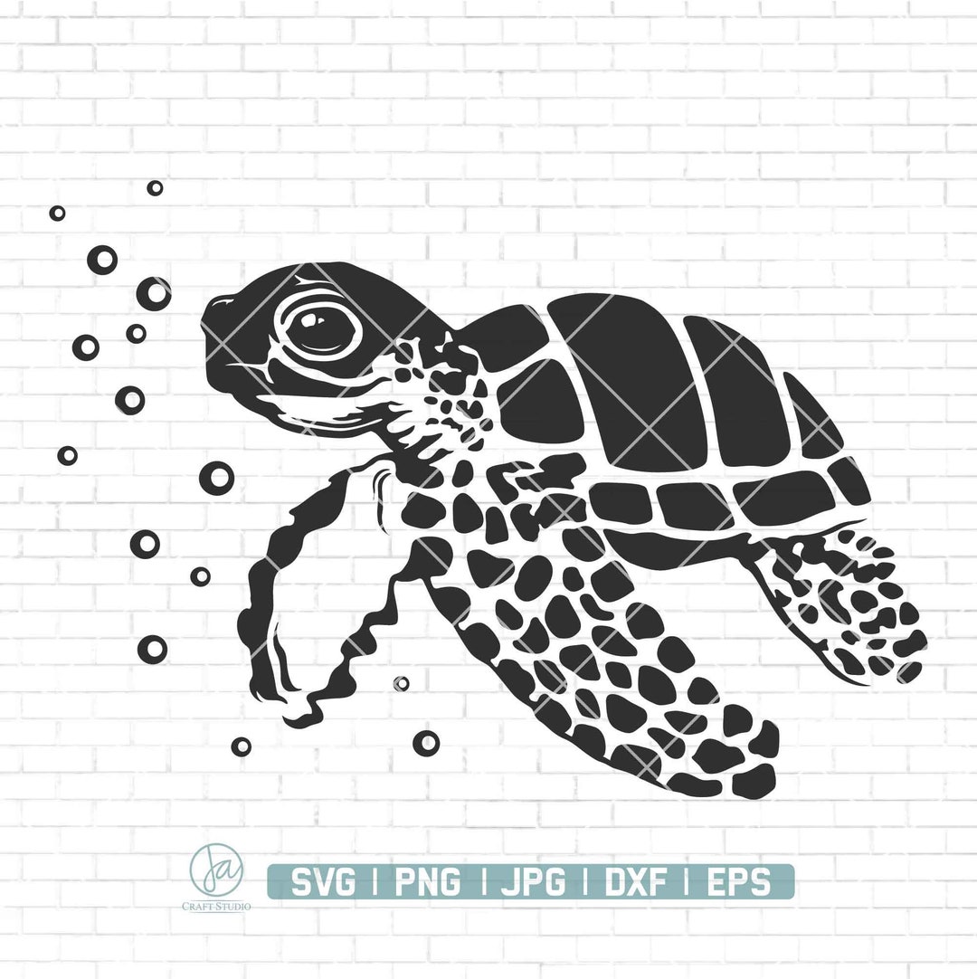 Cool Sea Turtle Svg, Sea Turtle Svg, Sea Turtle Silhouette, Sea Animal ...