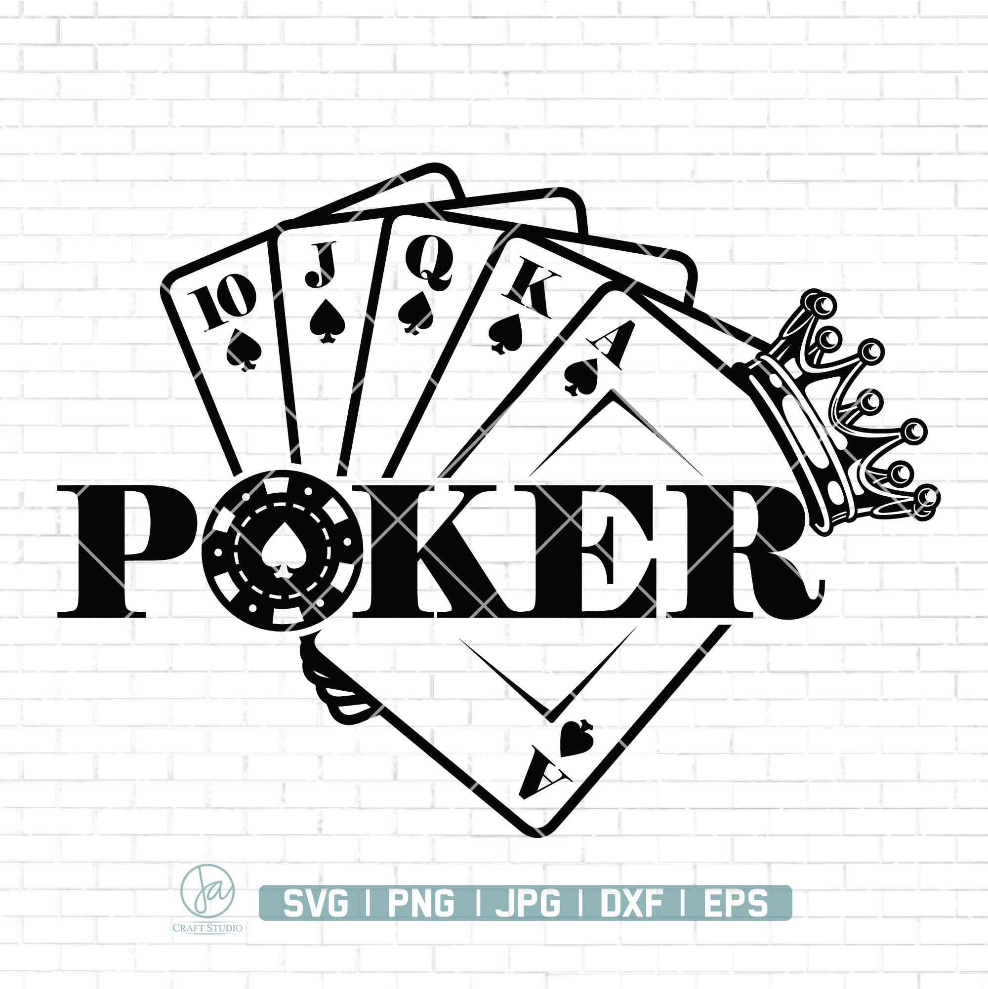 Playing Cards Svg Png, Poker Cards Svg, Aces Svg, Royal Flush Clip Art ...