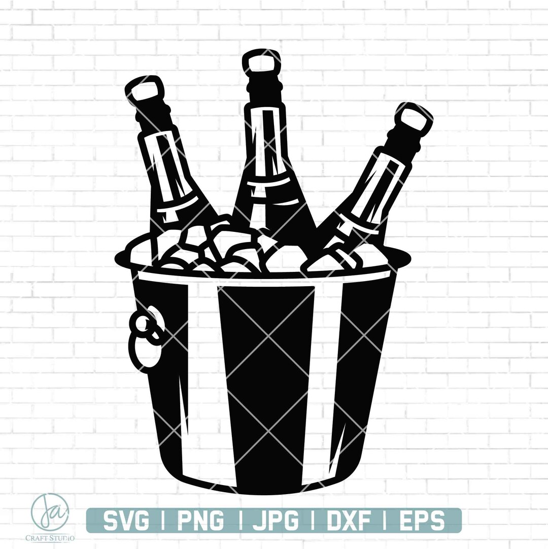 Bucket of Beer SVG File | Beer Bottle SVG | Beer SVG | Beer Vector ...