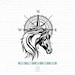Horse Svg | Horse Head Svg | Beautiful Horse Svg | Compass Svg | Wild ...