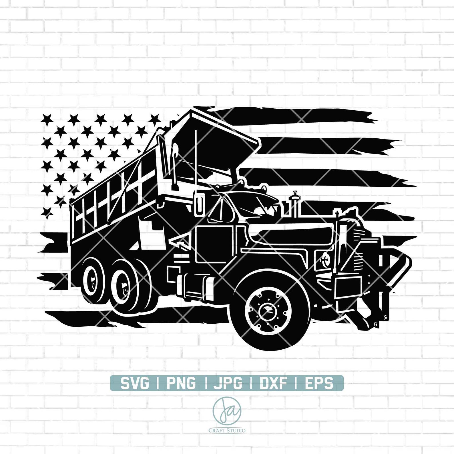 US Dump Truck SVG Construction Svg Truck Svg Dump Truck - Etsy