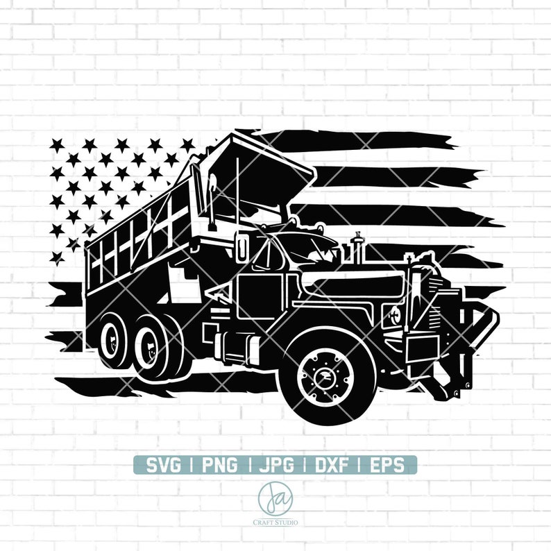 US Dump Truck SVG Construction Svg Truck Svg Dump Truck - Etsy