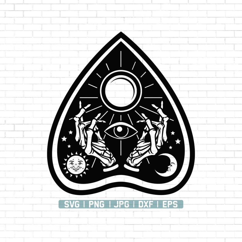 Ouija Planchette SVG PNG Ouija Spirit Board Game Svg - Etsy