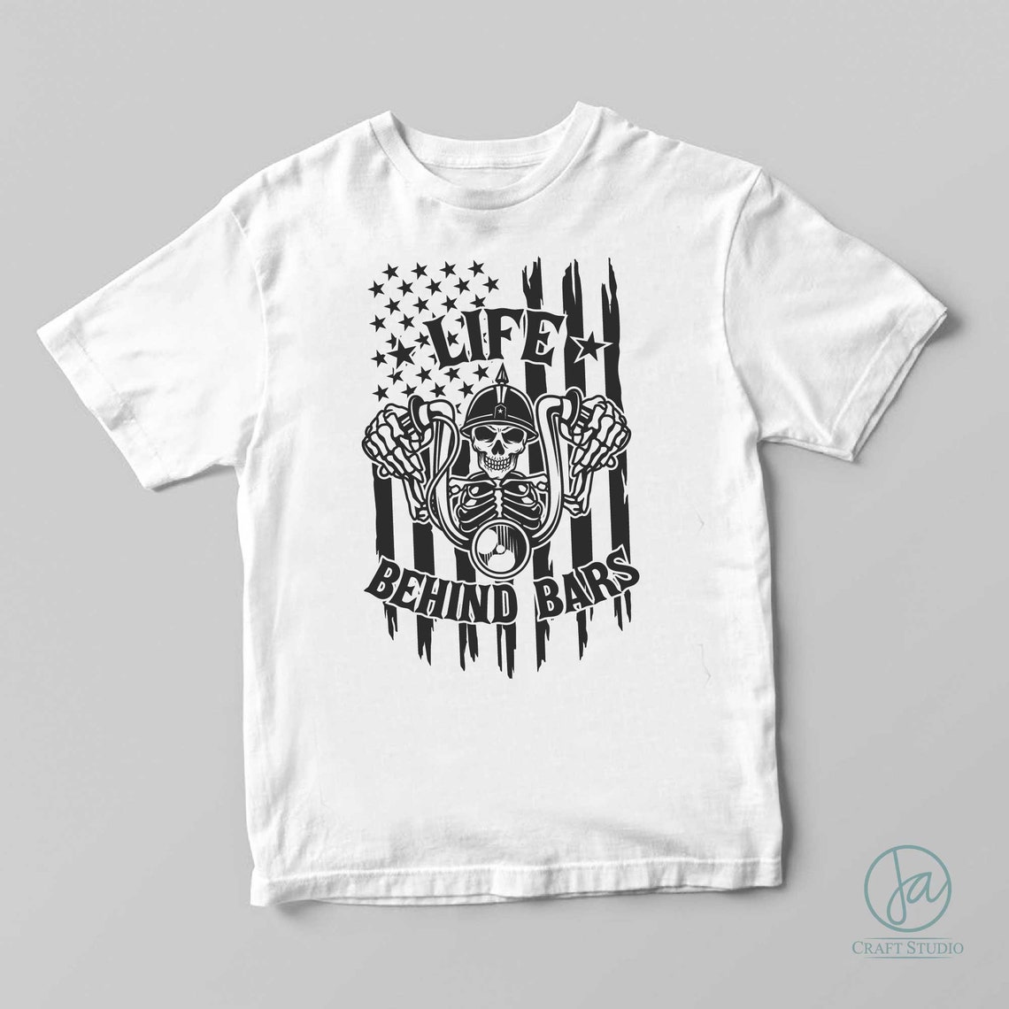 US Skeleton Life Behind Bars Svg | Skeleton Drive Motorcycle Svg | US ...