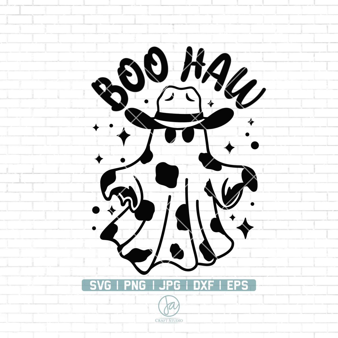 Boo Haw SVG PNG | Cowboy Ghost Svg | Halloween Svg | Western Ghost Svg ...