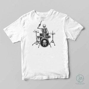 Skeleton Drummer SVG | Rock and Roll SVG | Skull Drummer Svg | Skull ...