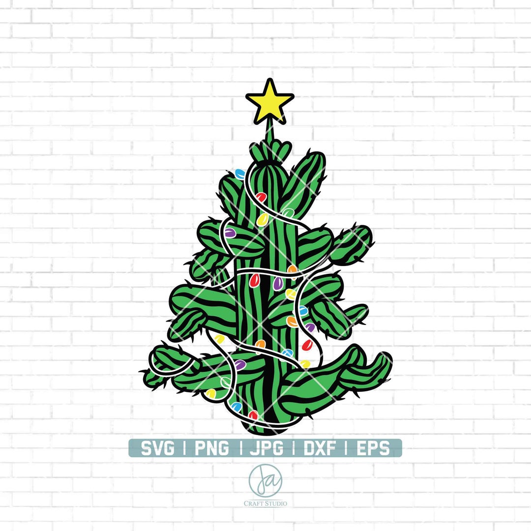 Christmas Tree Svg | Christmas Svg | Christmas Cactus Svg | Cactus Svg ...