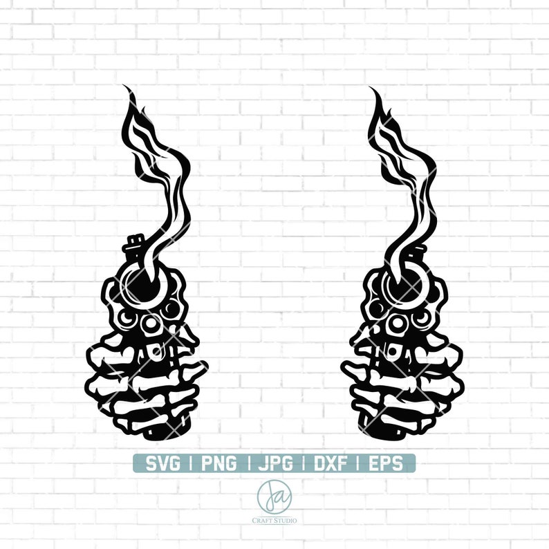 Skeleton Hands Holding Guns SVG | Pistols SVG | Weapons Firearms Kill ...