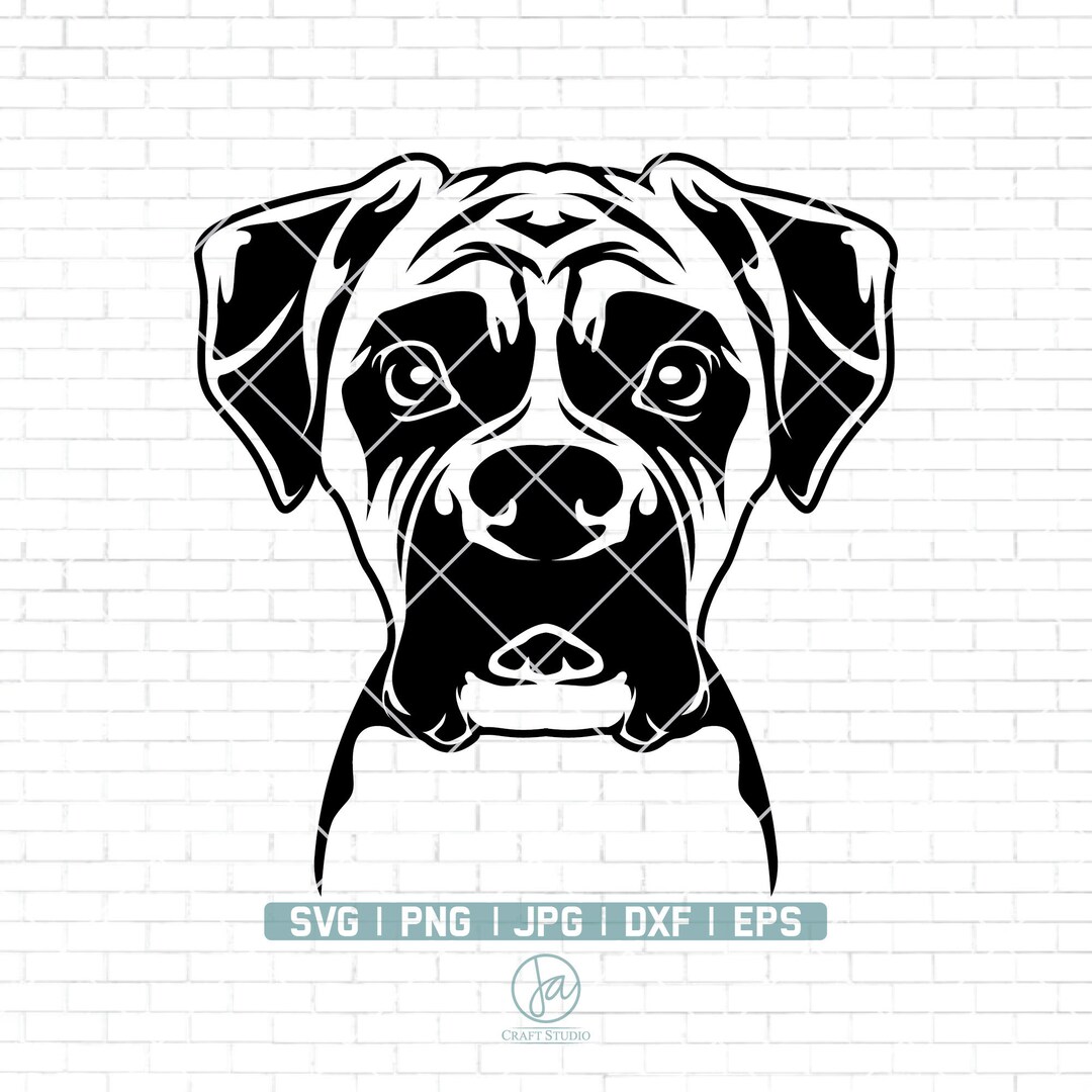 Boxer Dog Svg | Dog Breed Svg | Cute Animals Svg | Dog Svg | Boxer Svg ...
