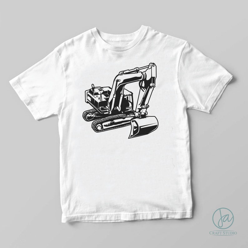 Excavator Svg Heavy Equipment Svg Excavator Clipart | Etsy