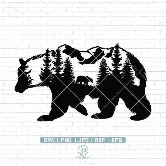 Bear Svg Wilderness Svg Camping Svg Grizzly Bear Svg - Etsy Australia