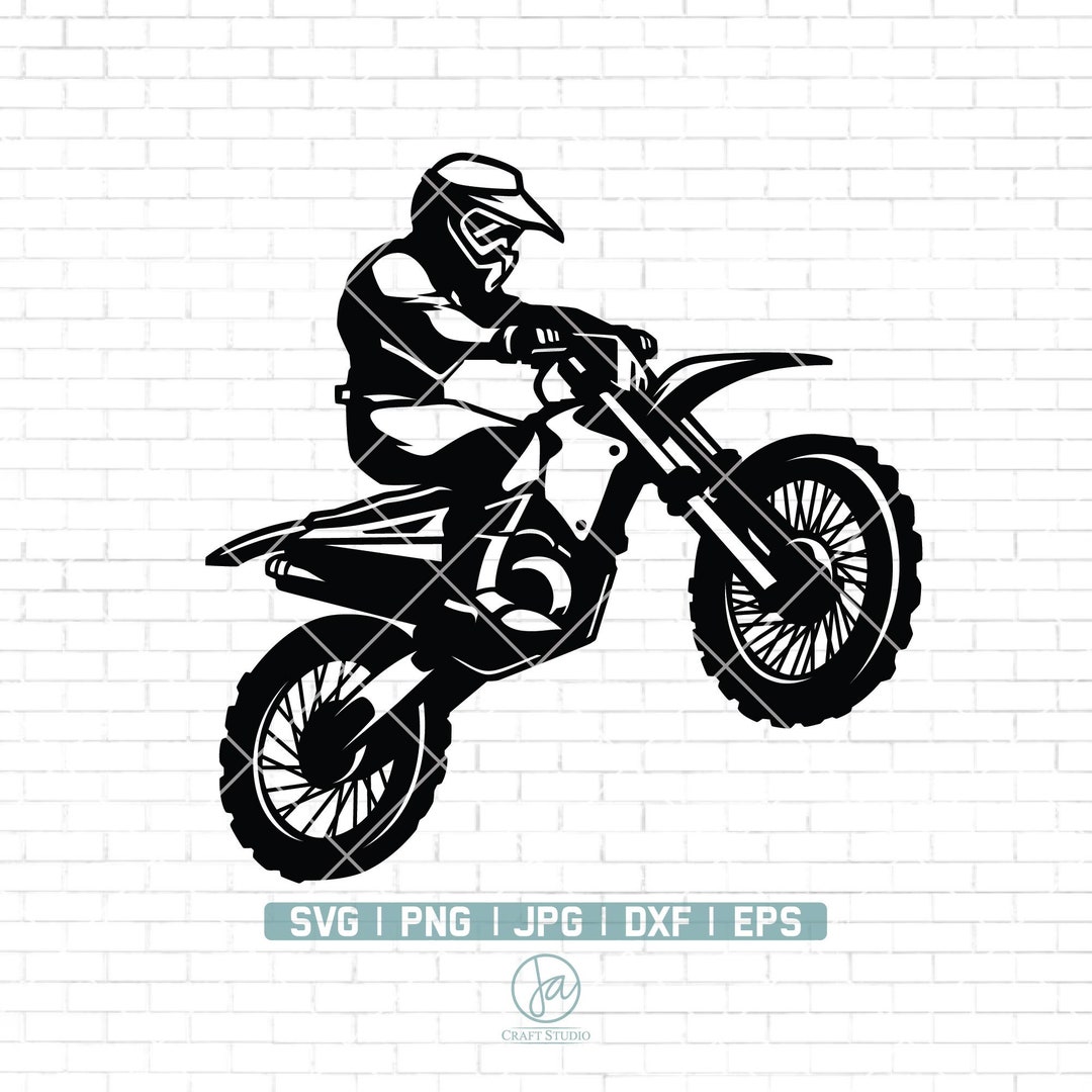 Motocross Svg | Motorcycle Svg | Dirt Bike Svg | Racing Svg | Biker Svg ...