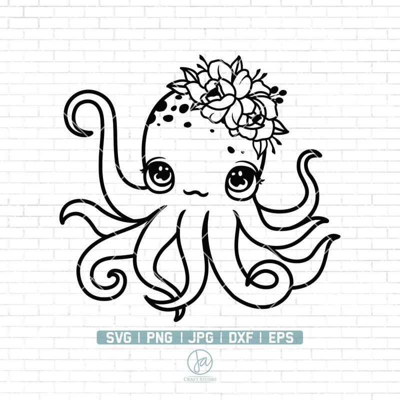 Octopus Svg - Etsy